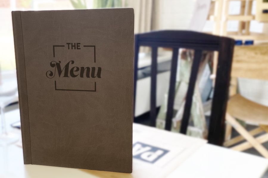 Menukaarten Klem Binding | Craft On Table