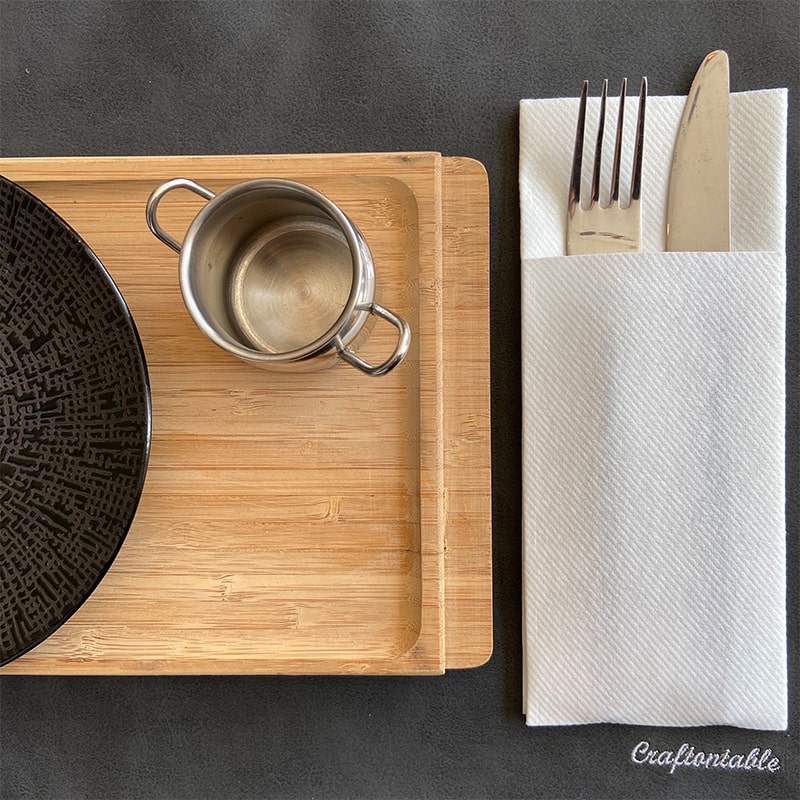 Airlaid pochette - Wit | Craft On Table